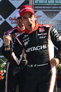 Castroneves completes sweep for Chevy, Penske