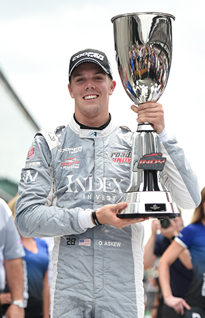 Askew wins latest thrilling Freedom 100 Indy Lights race