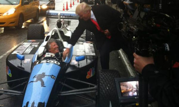 Notes: Is that The Donald with Mario Andretti?
