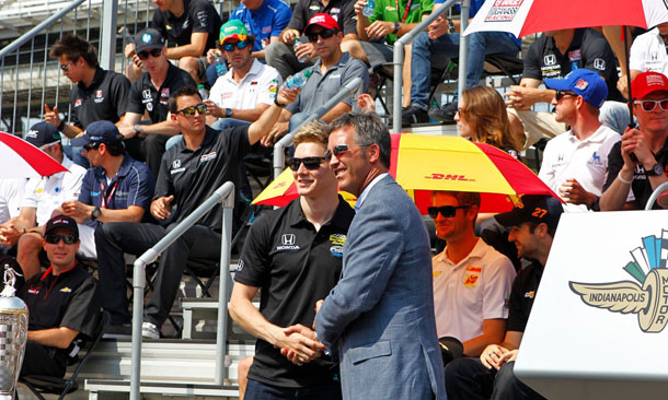 Indy 500 drivers receive instructions for race