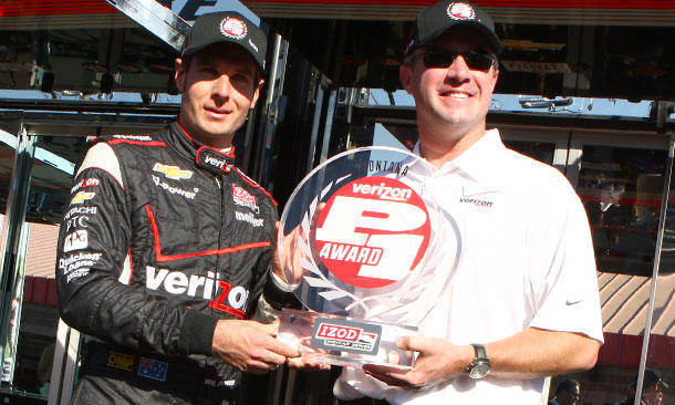 Team Penske sweeps front row for season finale