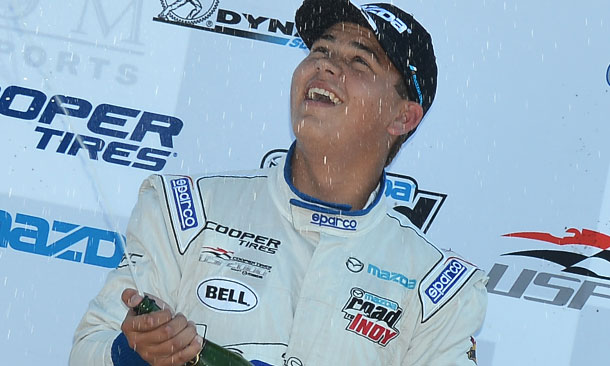 Enerson's daily double: Driver wins both races