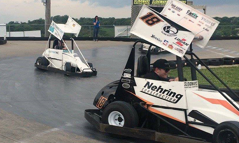 Daly slides to victory in Iowa go-kart event