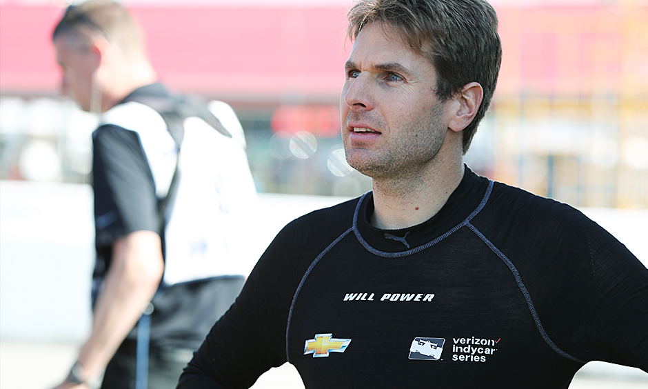 Will Power on racing at Pocono Raceway